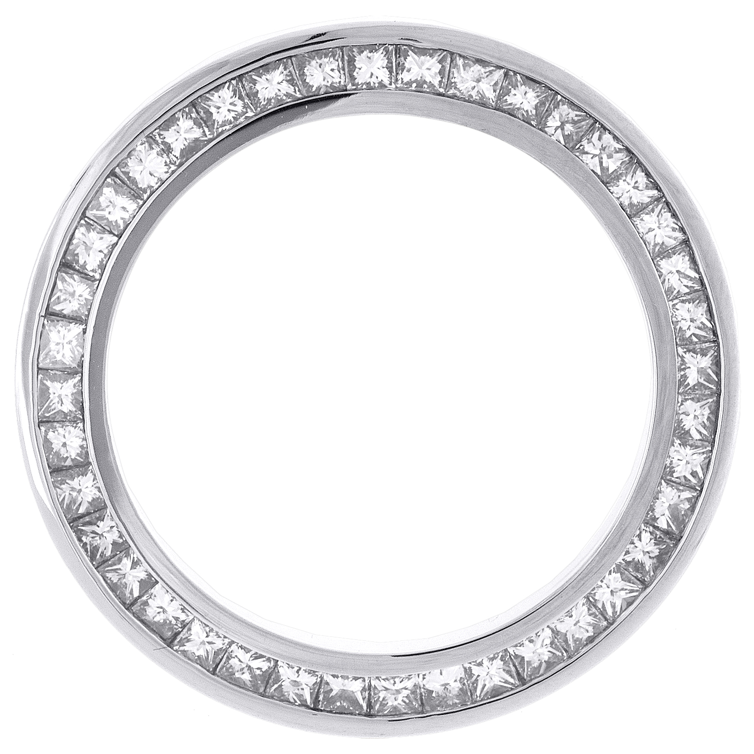 Rolex DateJust Custom Princess Cut Diamond Bezel to Fit ONLY 26mm ...